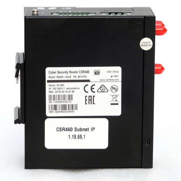 NOS NEW WARTSILA CYBER SECURITY ROUTER CSR460 MODEL R3000-Q4LB 24VDC | eBay