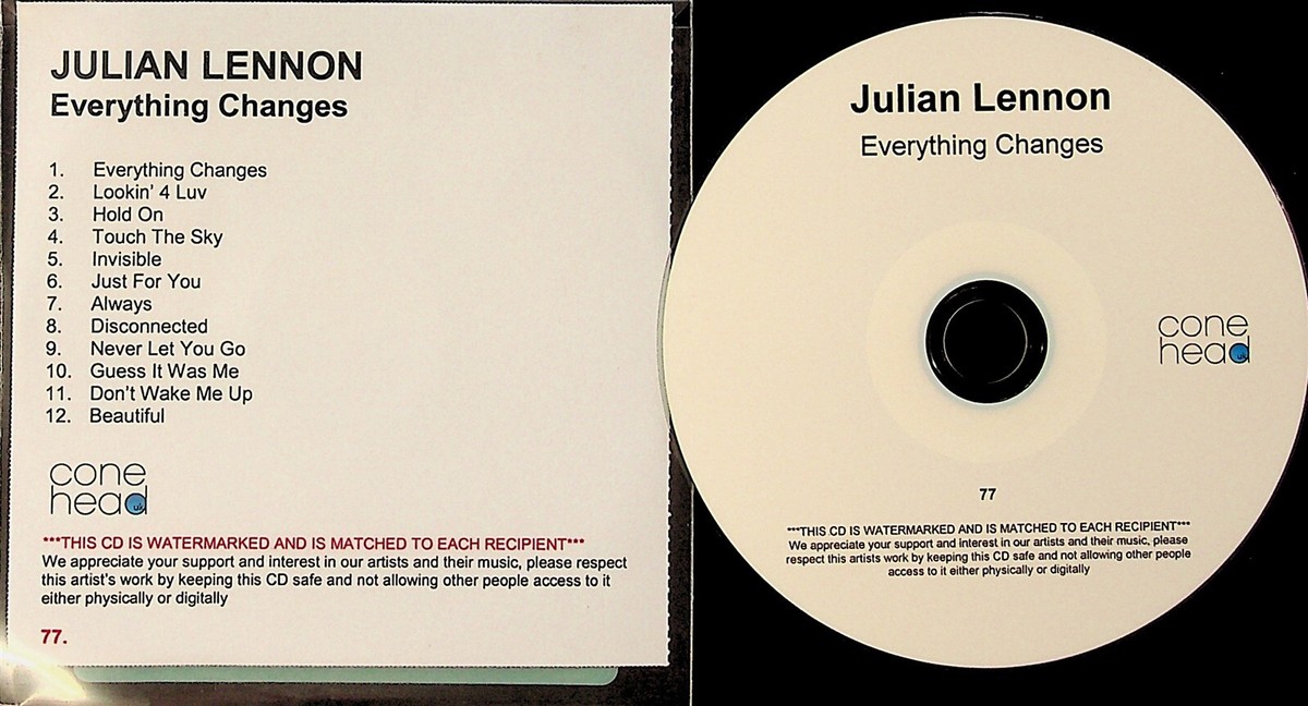 Julian Lennon Everything Changes Julian Lennon Albums, Songs