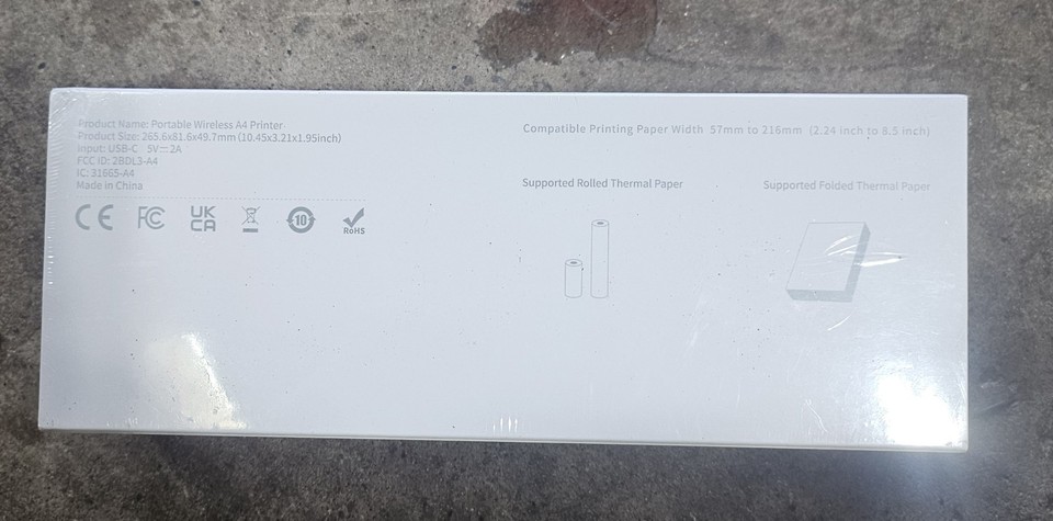 Portable Wireless A4 Printer | eBay