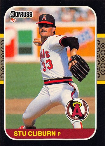 Stu Cliburn 1987 Donruss 530 California Angels Baseball Card | eBay