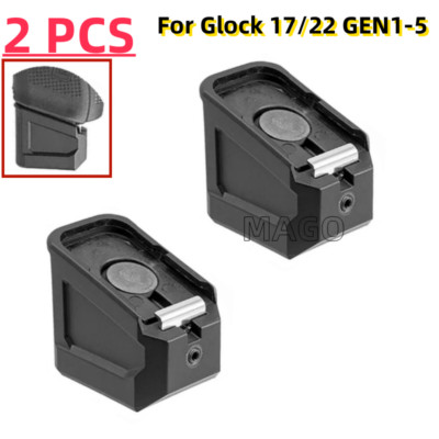 2X Enhanced Added Weight Magazine Base Plate for Gen1-5 Glock 17(9MM ...