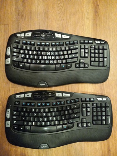 Lot of 2 Logitech K350 Wireless Comfort Wave Keyboards | eBay