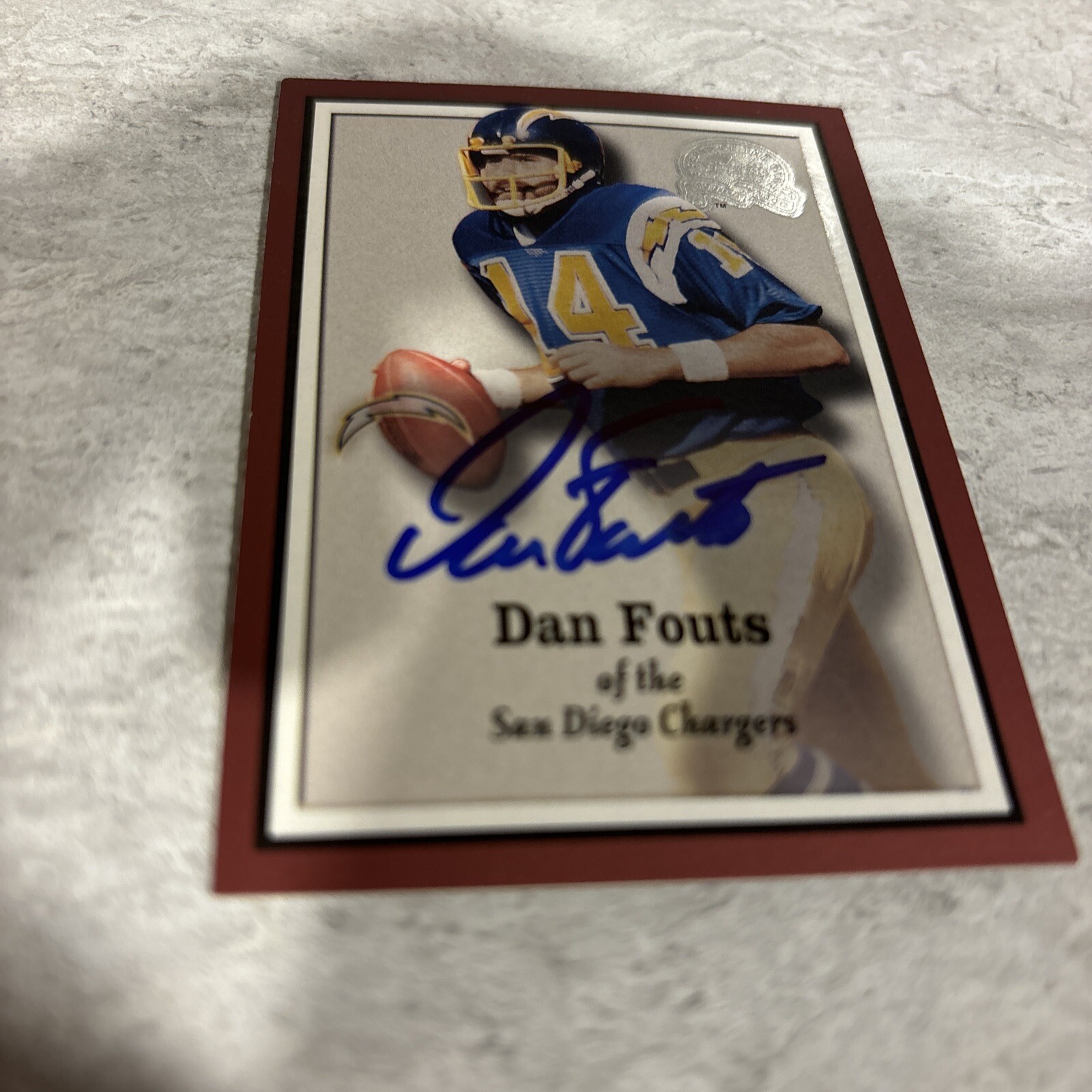2000 Fleer Greats Of The Game Dan Fouts Signed IP Autograph #13 | eBay