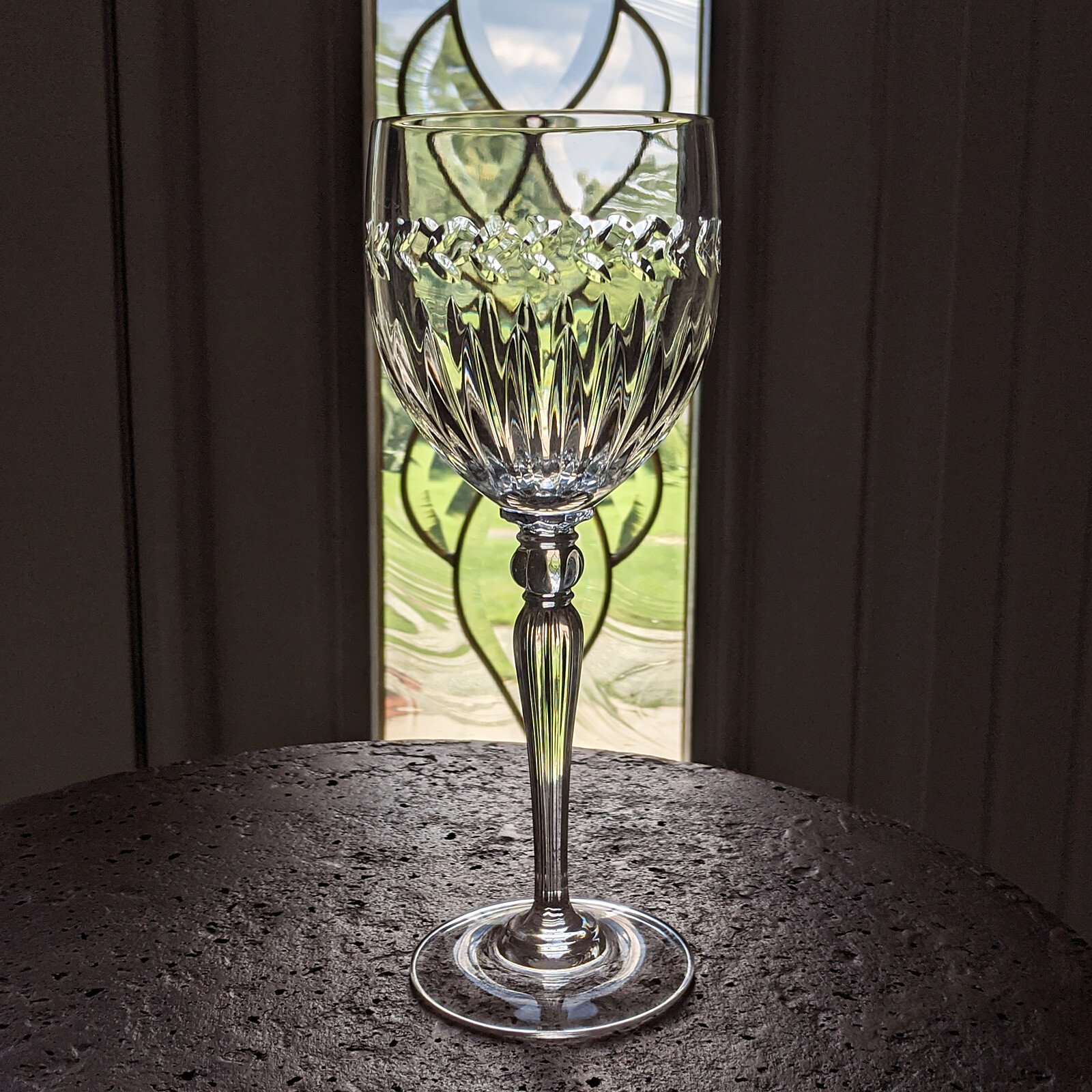 Waterford Crystal NEWBURY Water Goblet 8 1/2" Gothic Mark 1996 ...