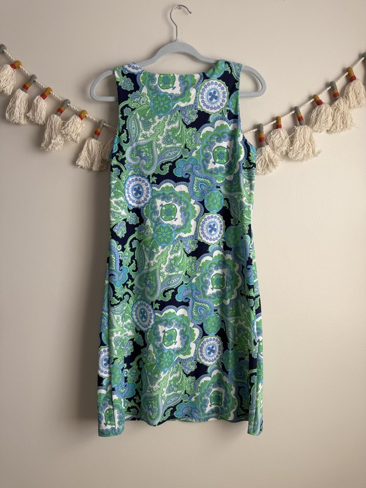 Jude Connally Lisa Paisley Halter Aline Shift Mini Dress Peasant ...