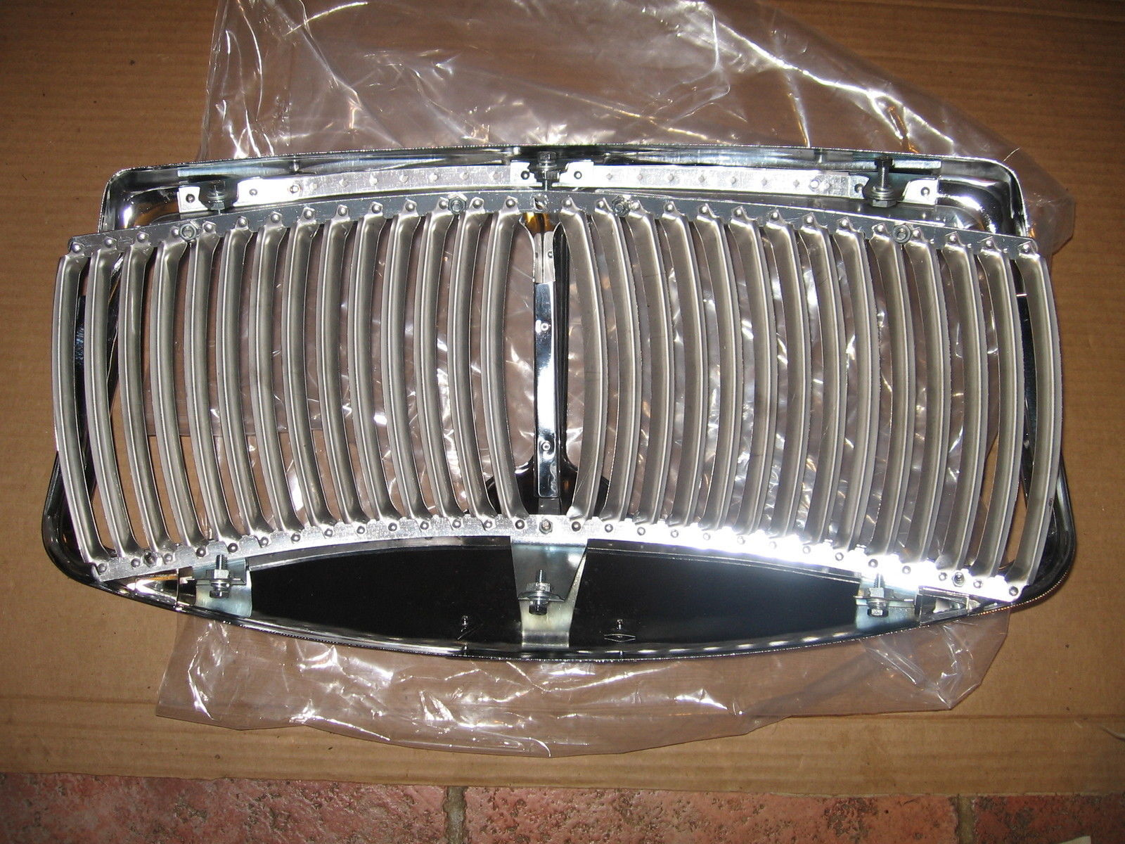 Brand New MGA Front Grille and Fitting Kit 1955-62 Chrome Plated Metal ...