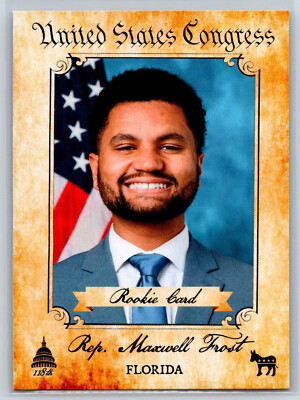 2024 Fascinating Cards 118th US Congress Maxwell Frost Rookie Florida ...