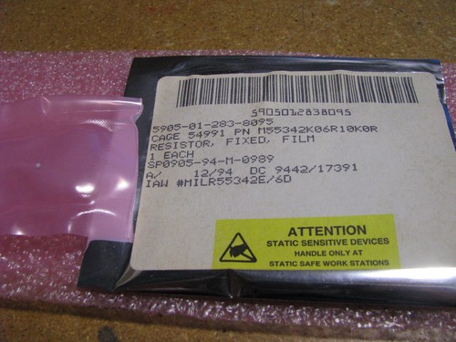 MILITARY SPEC RESISTOR # M55342K06R10K0R NSN: 5905-01-309-8521 | eBay