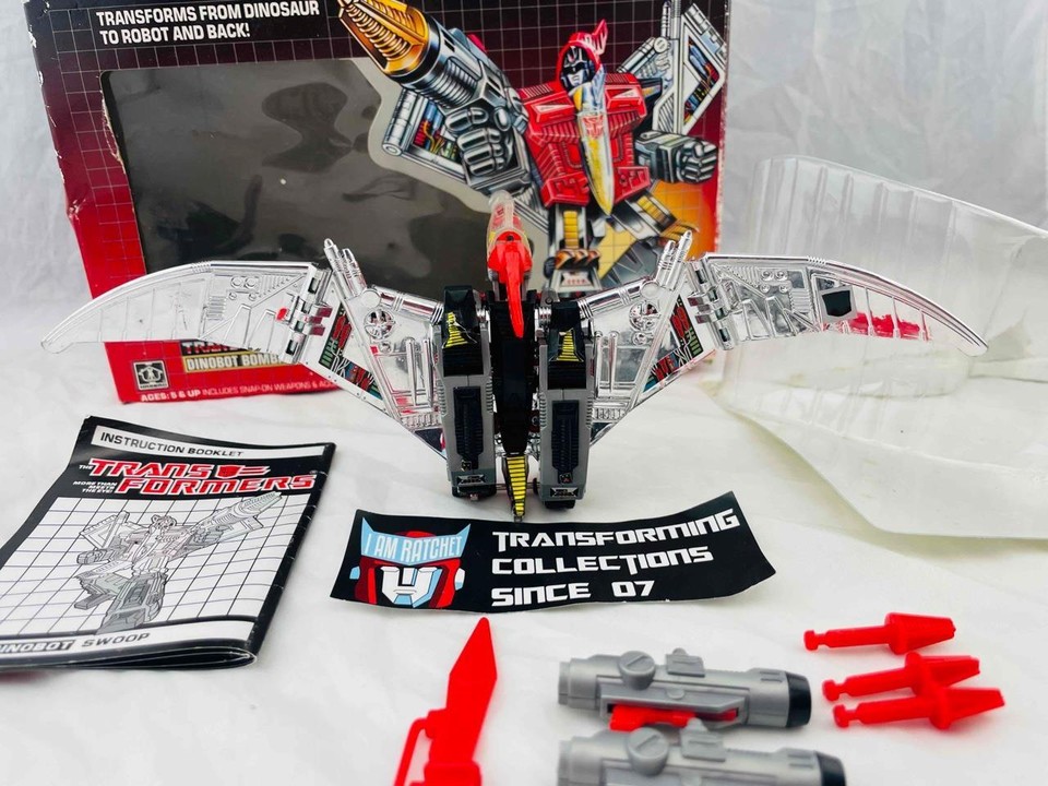 Transformers Original G1 1985 Dinobot Swoop Complete w/ Box | eBay