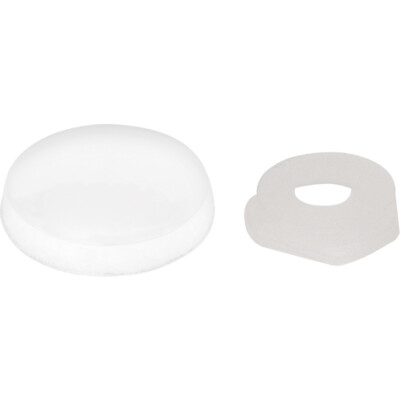 Plastic Screw Cover WHITE 2 Piece Dome Cap Washer Decorative Furniture ...