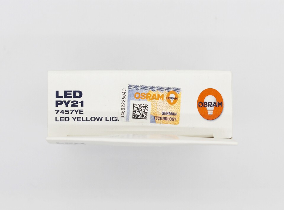 OSRAM PY21W LED 7457YE YELLOW light 12V amber BAU15s S25 car turn lamp ...