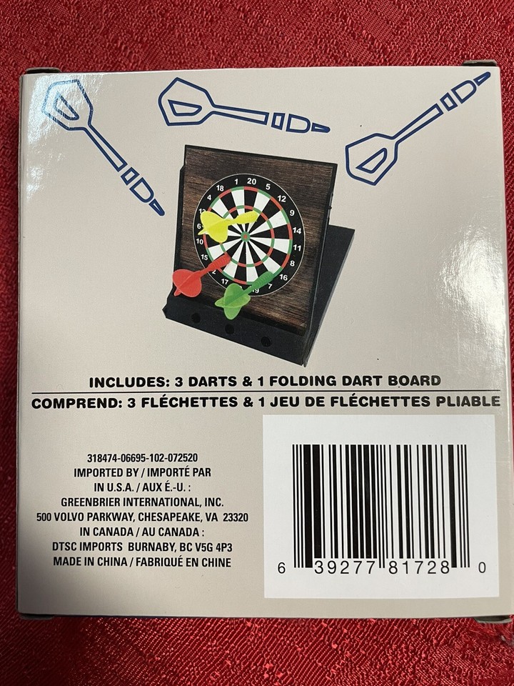 Desktop Darts Game New Magnetic 3 Darts Folding Small Office Fun Gift ...