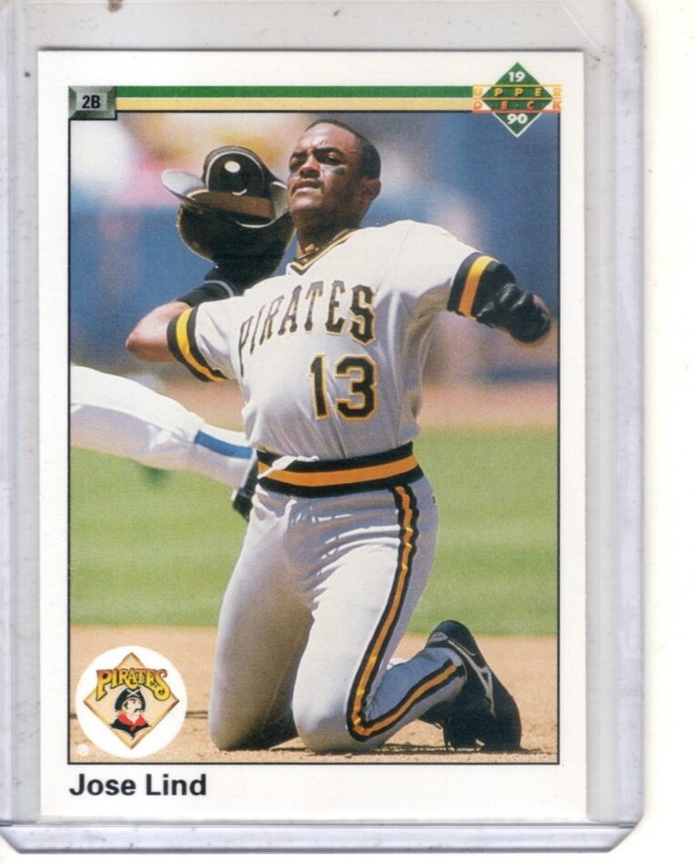 1990 Upper Deck - #424 Jose Lind Pittsburgh Pirates baseball card | eBay