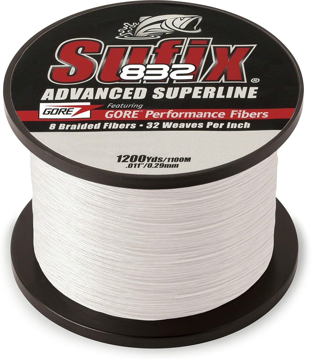 Sufix 832 Advanced Superline Braid 1200 Yards Fishing Line-White - Line ...