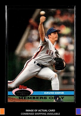 1991 Stadium Club Members Only David Cone New York Mets | eBay