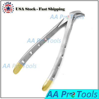 CROWN SPREADER SPLINTER REMOVER FORCEPS PLIER SERRATED TIPS GOLD PLATED ...