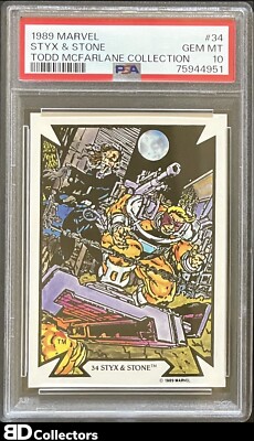 STYX & STONE PSA 10 POP 1 #34 1989 Marvel TODD MCFARLANE Collection | eBay