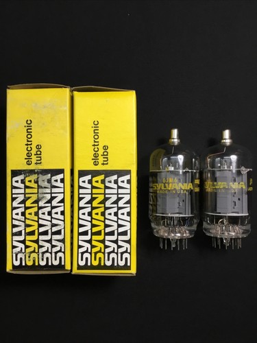 NOS PAIR SYLVANIA 6JM6 Ham Radio SWEEPS Vintage VACUUM TUBES USA Tested ...