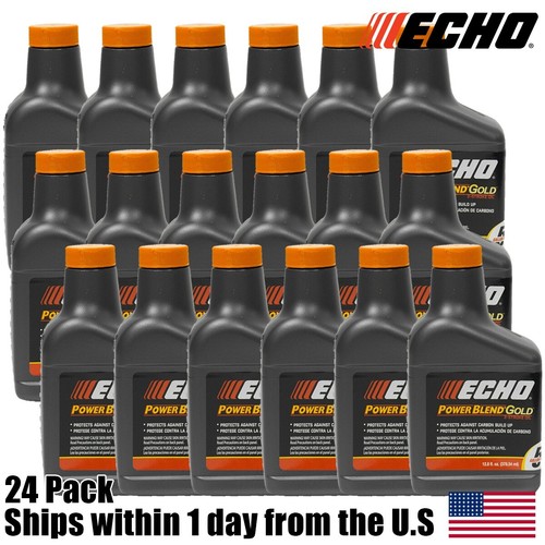 24 Pack Echo Oil 12.8 oz Bottles 2 Cycle Mix for 5 Gallon - Power Blend ...