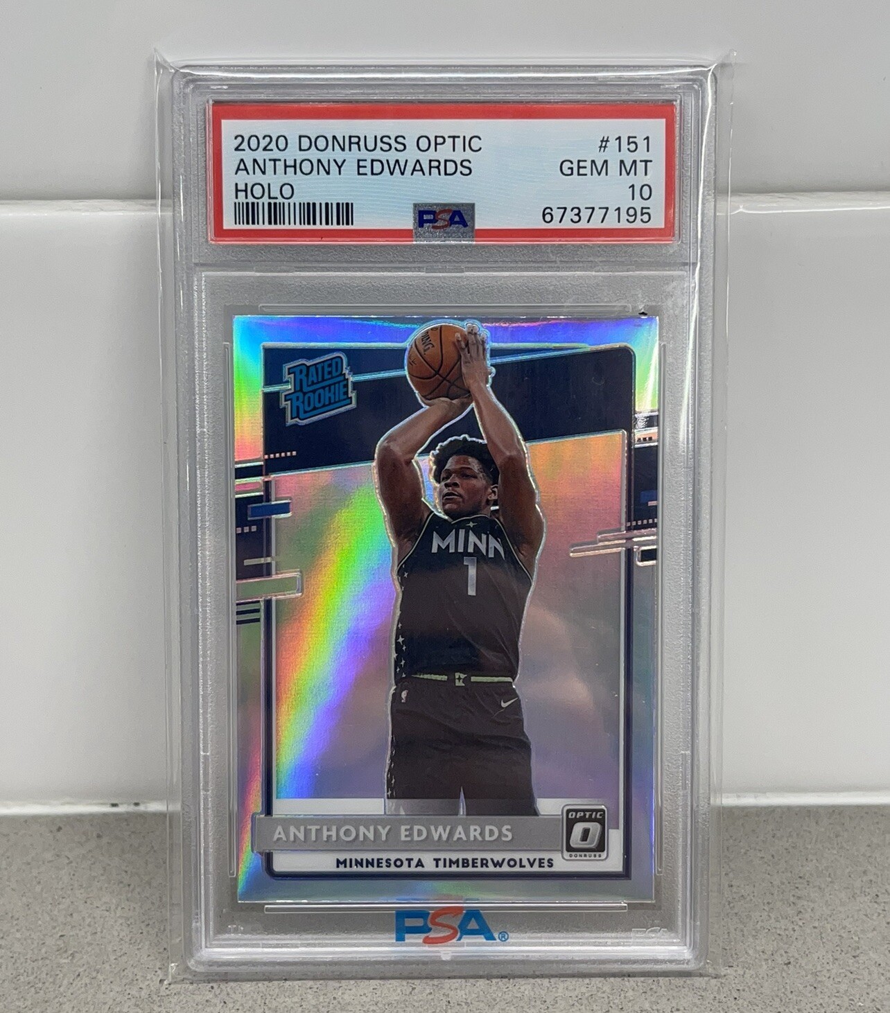 2020-21 Panini Donruss Optic - Rated Rookie Holo Prizm #151 Anthony ...