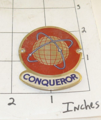 CONQUEROR BICYCLE HEAD BADGE HEADBADGE | eBay