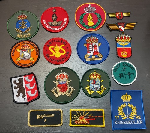 16x LOT OF SWEDEN MILITARY ARMY AIR FORCE NAVY PATCHES | eBay