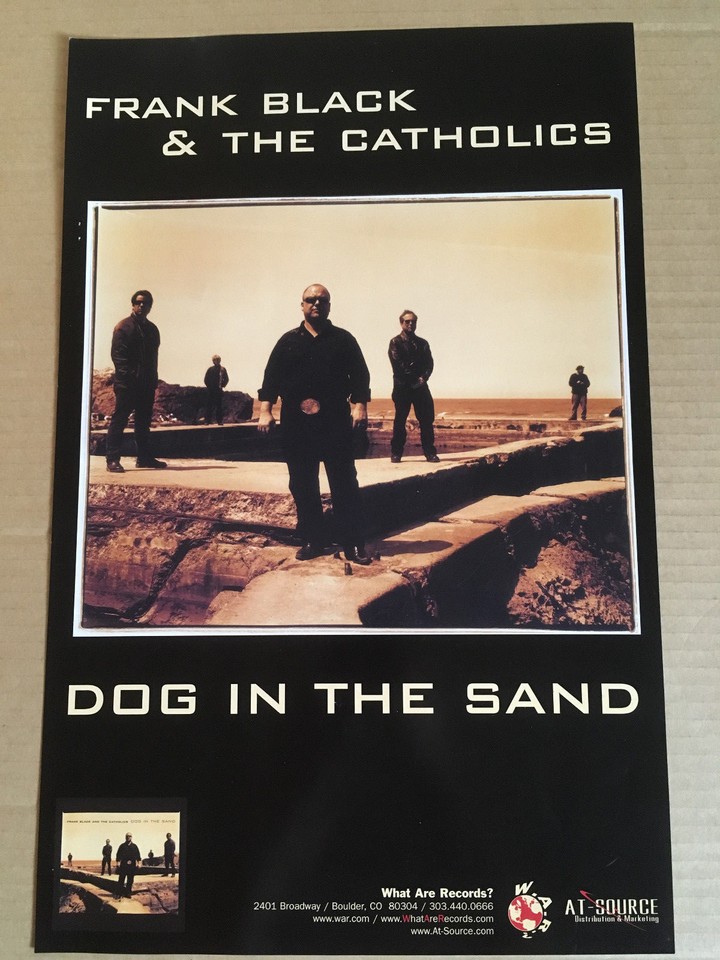Pixies FRANK BLACK Rare 2000 DOUBLE SIDED PROMO POSTER of Dog Sand CD ...