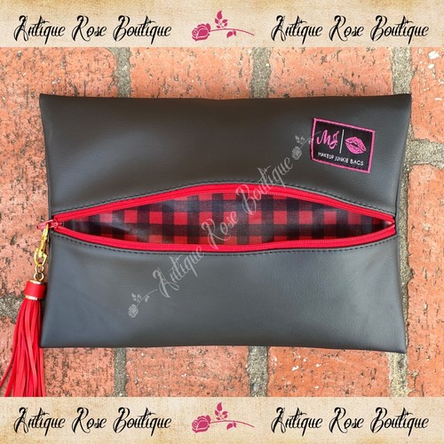 🌹 Makeup Junkie Plaid About You ~ Custom "Exclusive" - Large | eBay