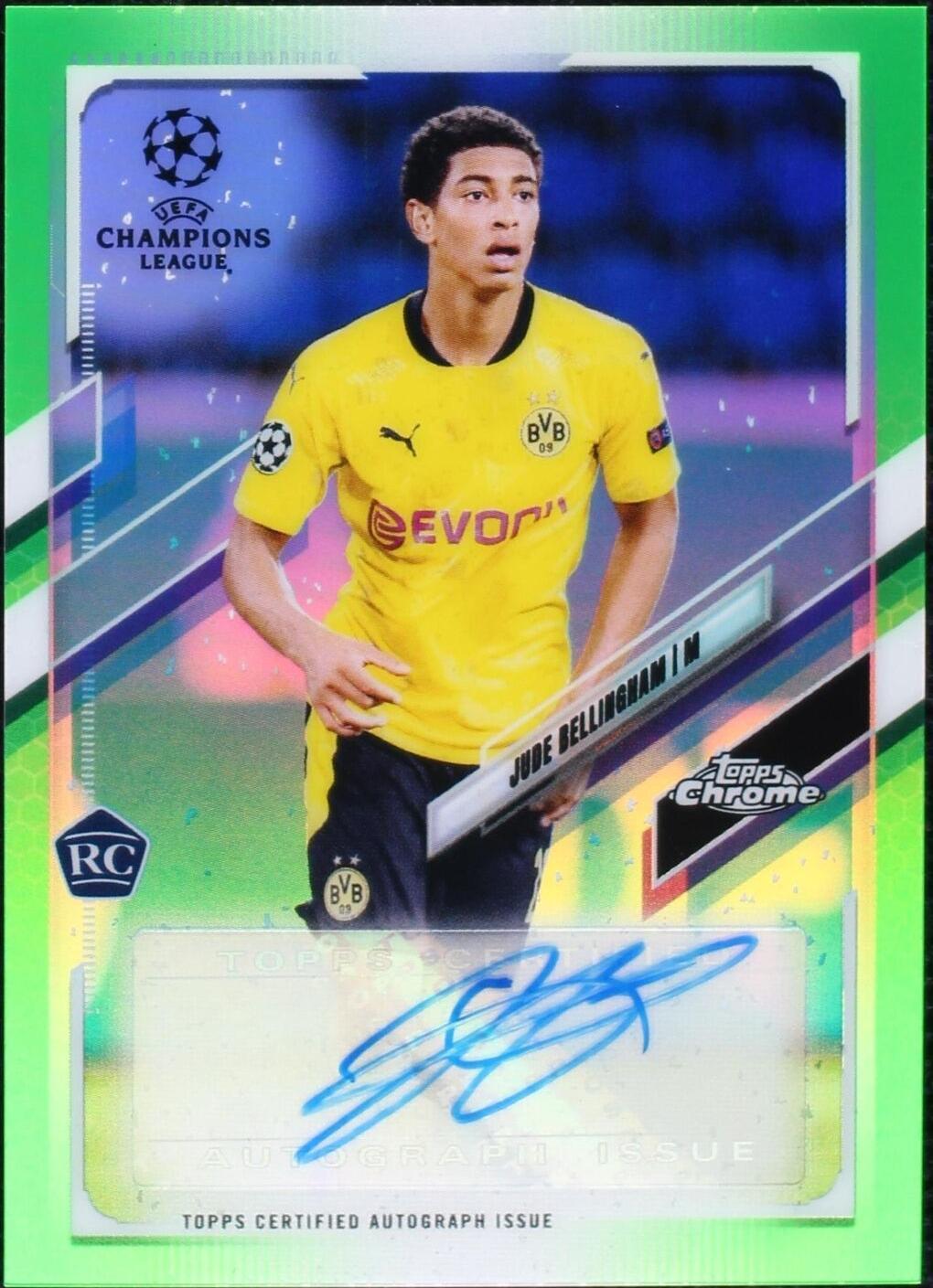 2020-21 Topps Chrome UCL - Chrome Autographs Jude Bellingham #CA-JBL ...