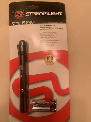 Streamlight 66118 Stylus Pro LED Clip-On Pen Light BLACK 80926661189 | eBay