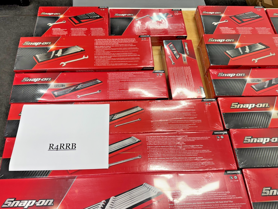 Snap-on Tools USA NEW 193pc COMPLETE CLOUD 9 Wrench Foam Drawer Master ...
