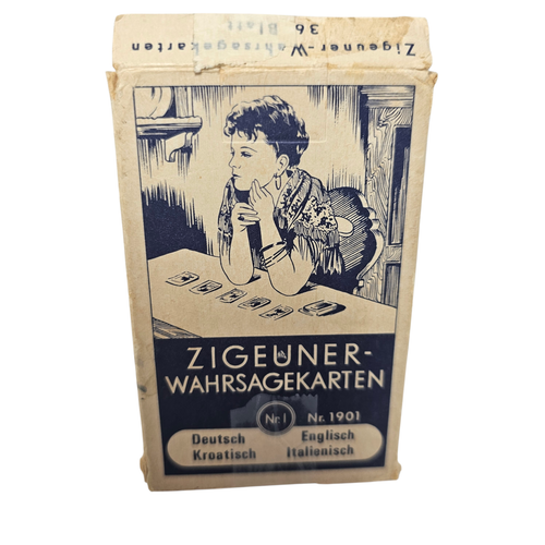 Vintage Zigeuner Wahrsagekarten Gipsy Tarot Fortune Telling Cards 36 ...