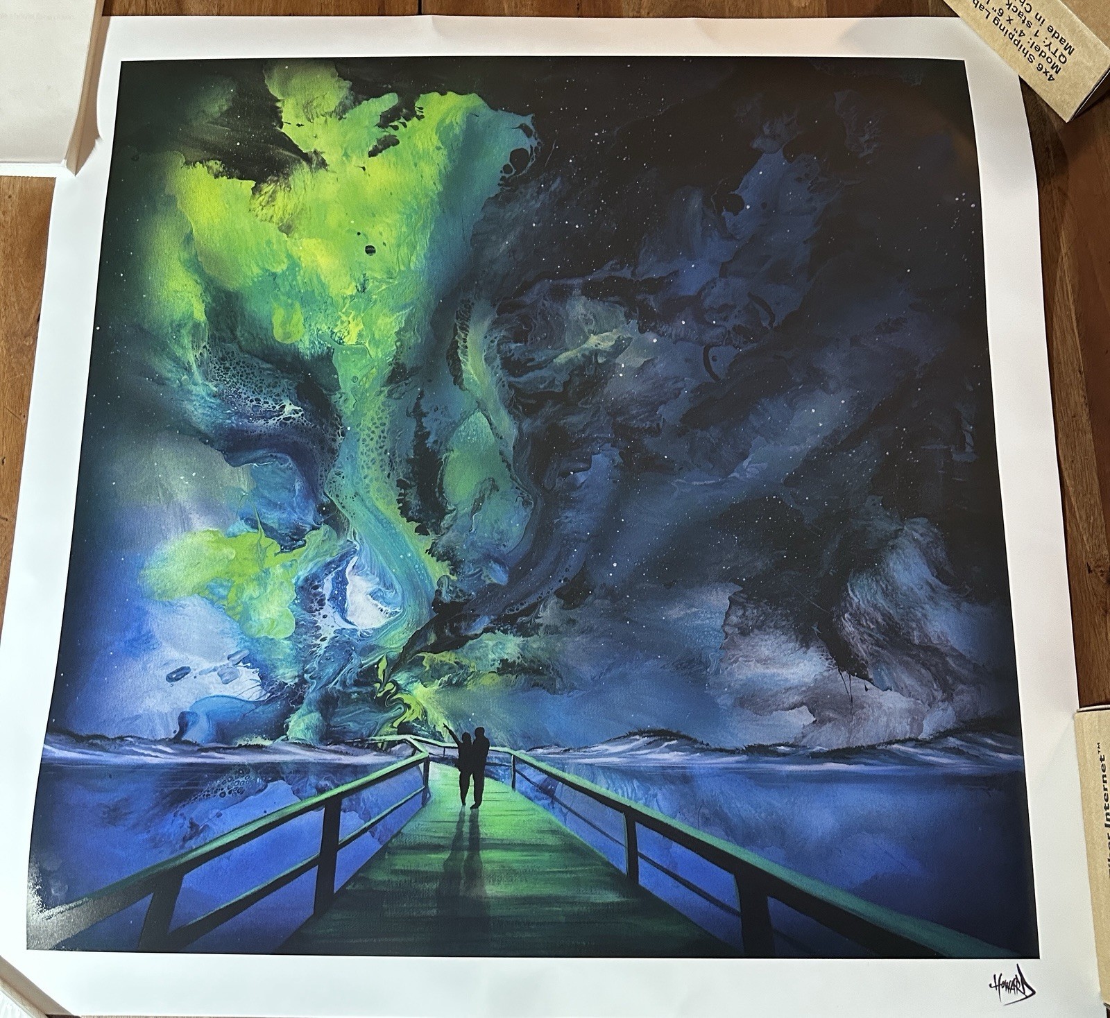 Ashton Howard Upon A Nights Dream Lithograph Northern Lights Print ...