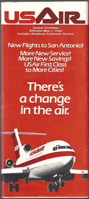 USAir system timetable 5/1/80 [308US] Buy 4+ save 25% | eBay