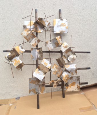 Mid-Century Modernism - Metal Wall Sculpture Mid Century