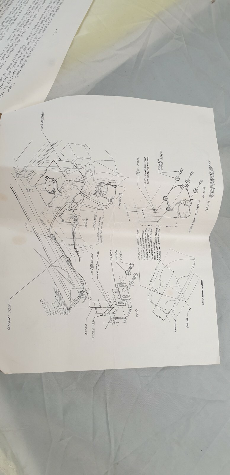 Holden EH WINDSCREEN WASHER KIT FITTING INSTRUCTIONS PREMIER SPECIAL ...