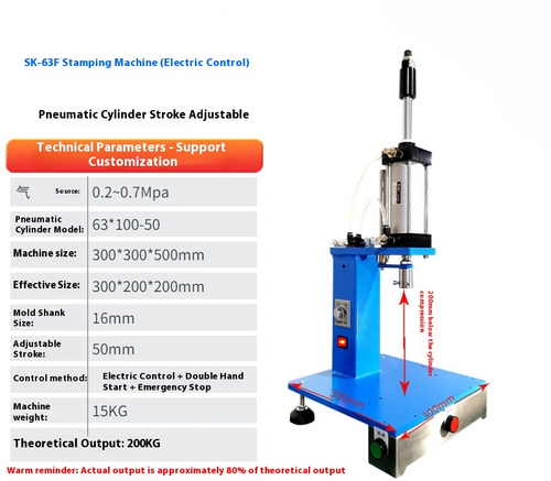 Pneumatic Punching Machine Pneumatic Cylinder Press Punching and ...