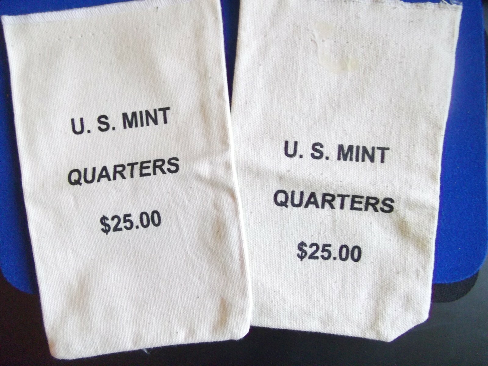 lot of 2 empty US Mint Quarter BAG ONLY canvas state commemorative | eBay