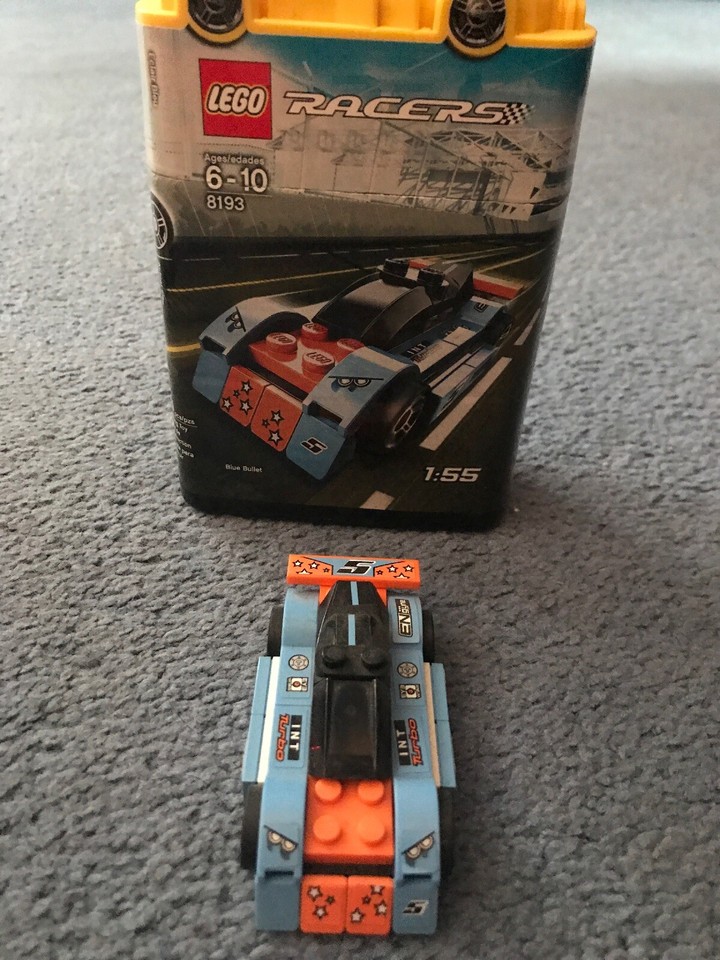 Lego Racers Blue Bullet 8193 Lime Racer 8192 Turbo Tow 8195 With ...