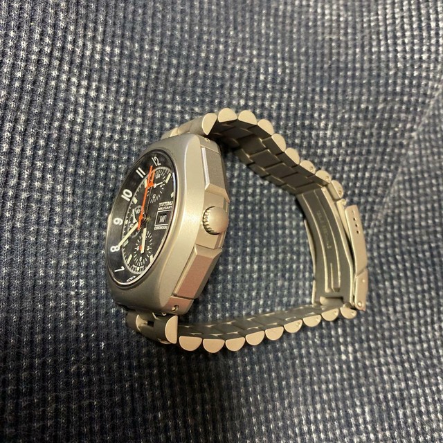 Tutima Military Chronograph 798-02 Automatic Steel Black Dial Men's ...