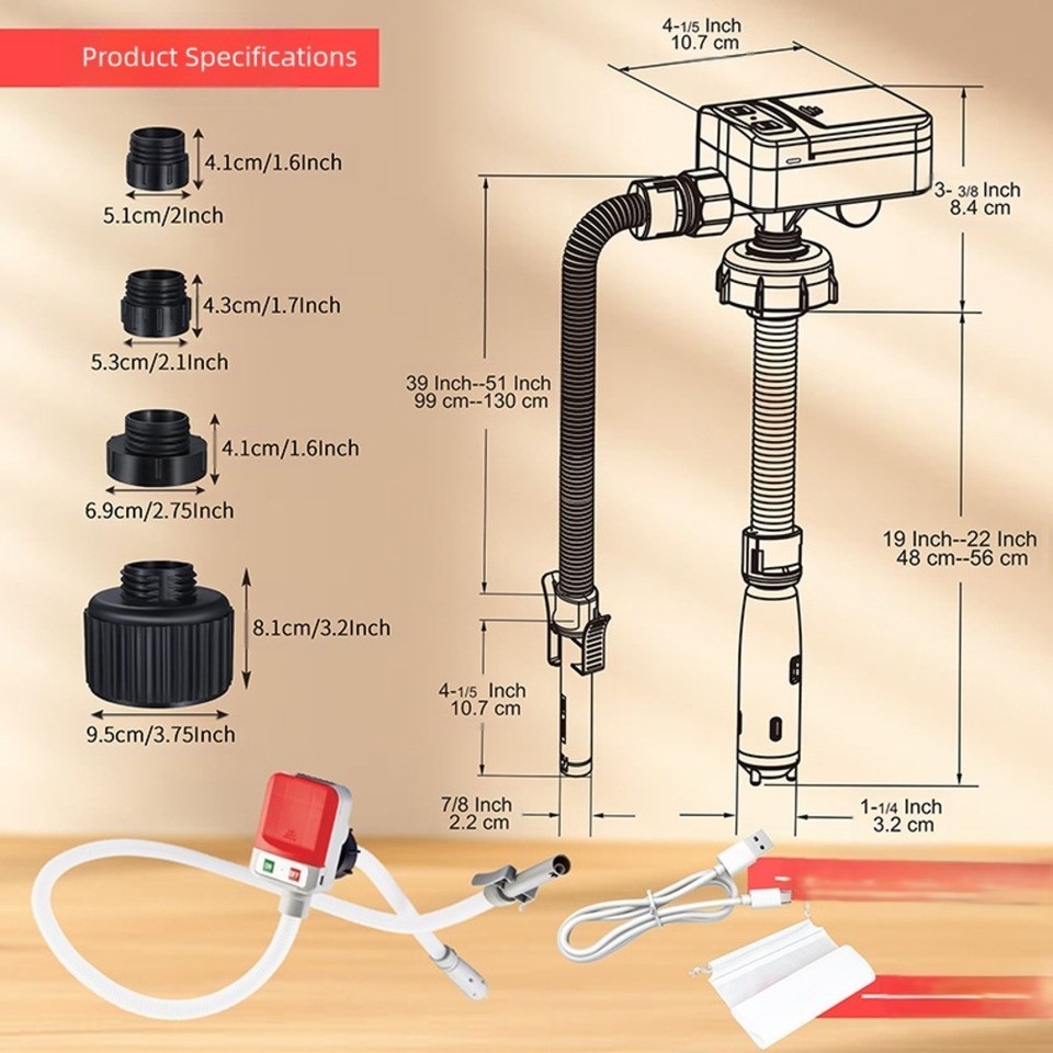 Automatic Stop Sensor Electric Pump 39Inch--51Inch Hose Compatible With ...