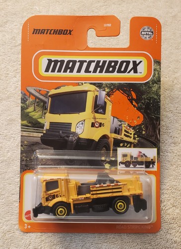 Matchbox 2026 ROAD STRIPE KING, Yellow, Construction, Commercial #09/ ...