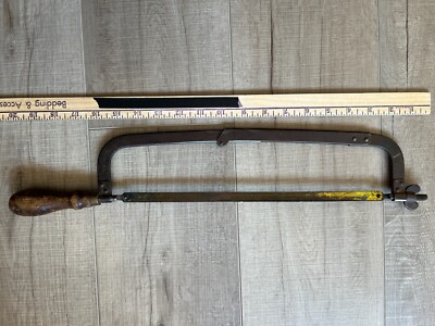 Vintage WOOD HANDLE Adjustable Hacksaw #44 | eBay