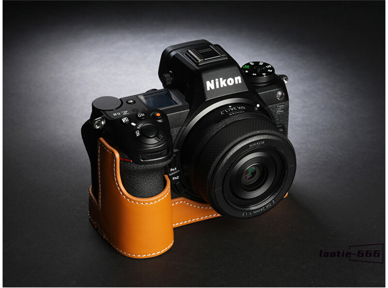Genuine Leather Half Case for Nikon Z6III Z63 Camera Handmade Retro ...