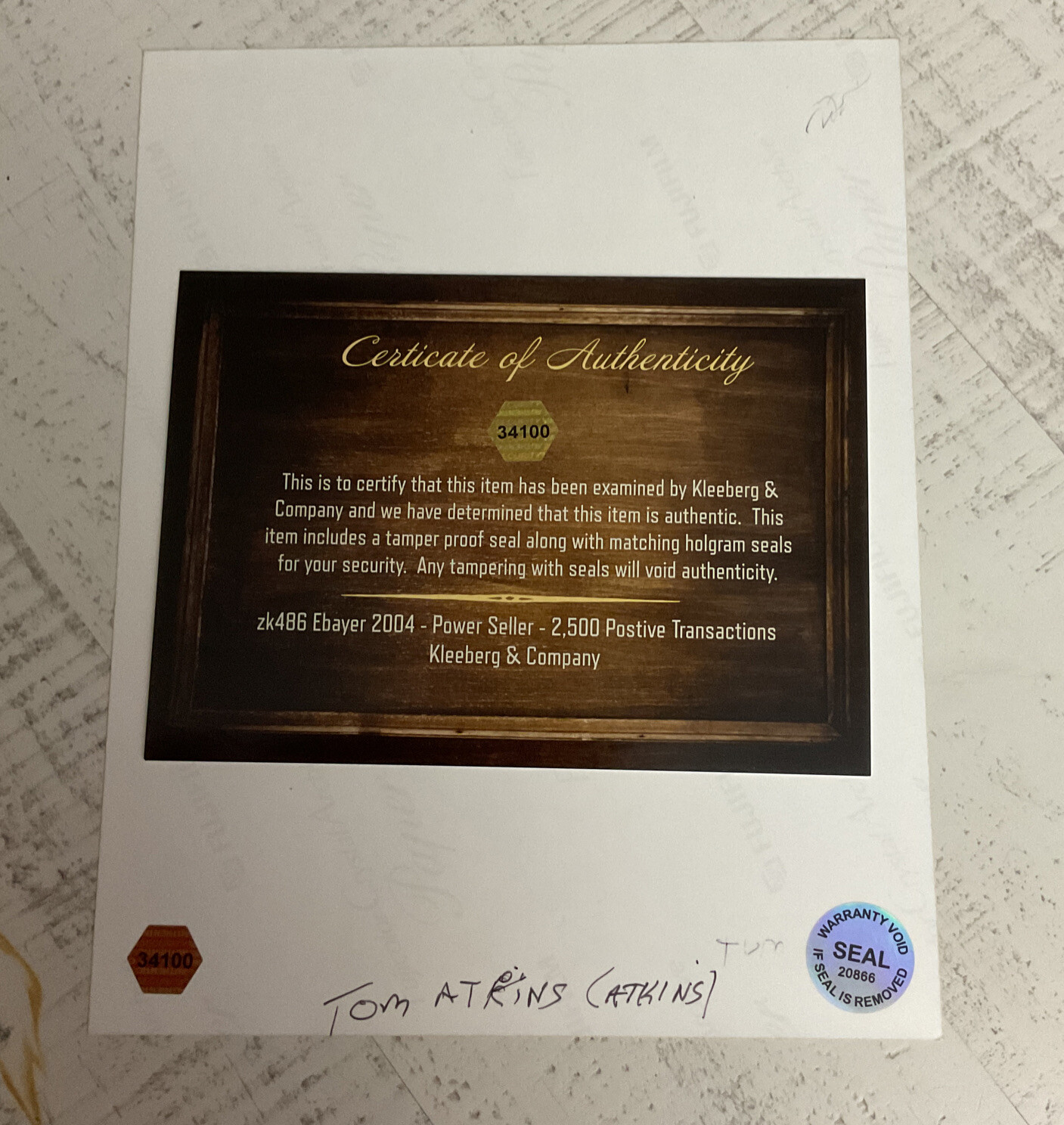 Autograph Tom Atkins Halloween 3 Season of the Witch 8x10;COA Horror ...