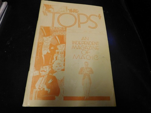 The Tops Independent Magazine Of Magic & Magicians 1937 April | eBay