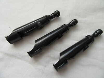 Pfeife-Trillerpfeife-Signalpfeife-3 Stück--Schaffner-Zug-Plastik-DDR ...