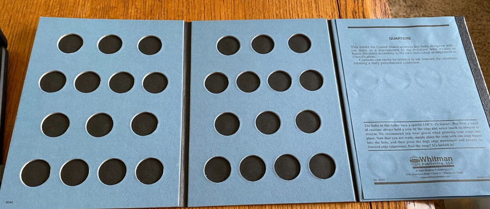 Plain Quarters Folder - Official Whitman Coin Folder - Holds 43 ...