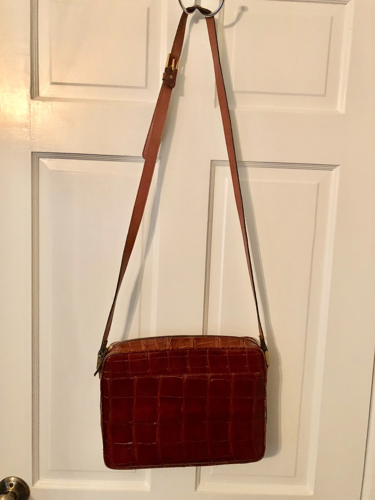 Vintage Goldpfeil west Germany brown crocodile purse | eBay