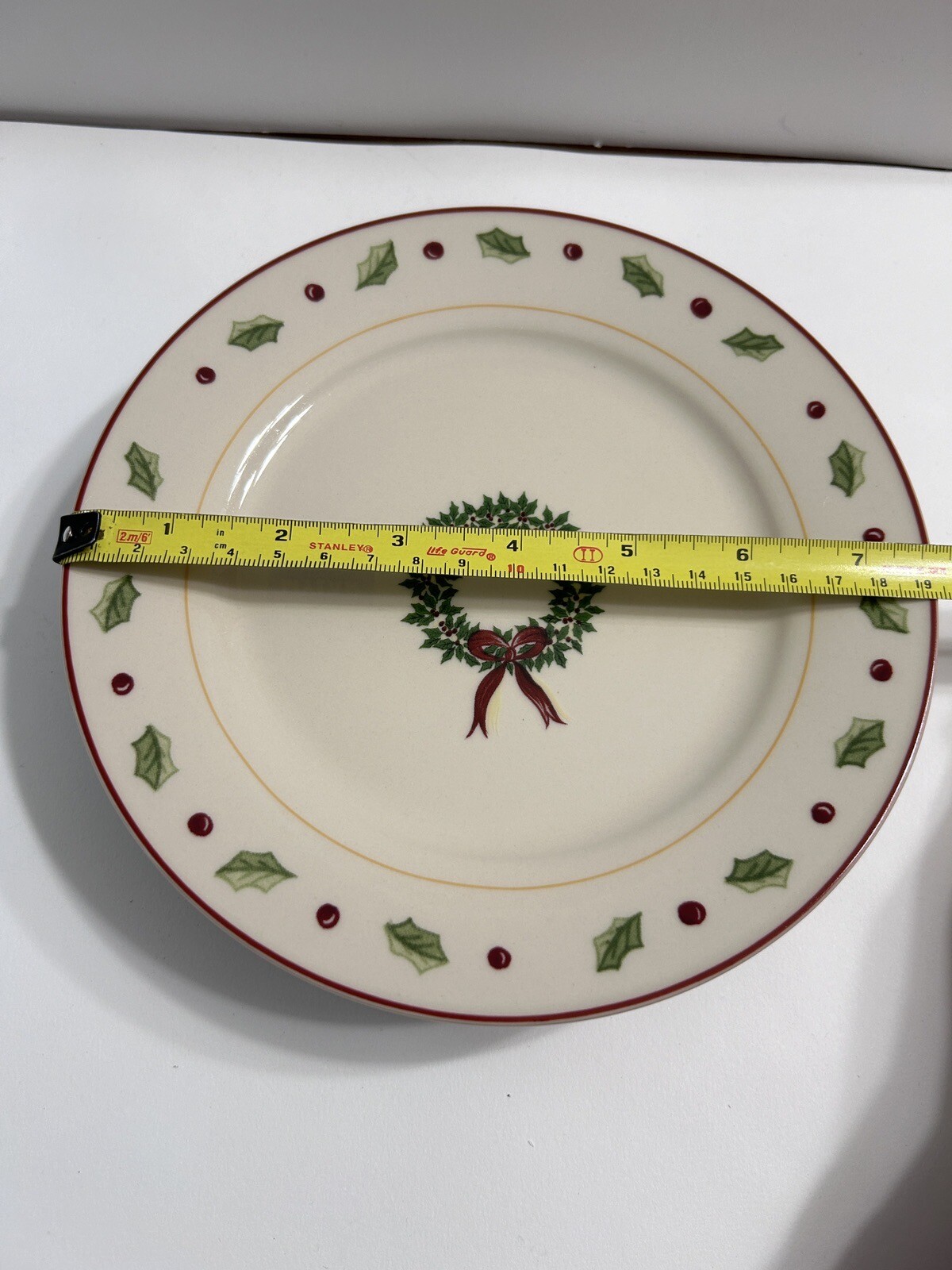 Set of 4 Merry Brite Holiday Home Collection Salad Plate Christmas ...